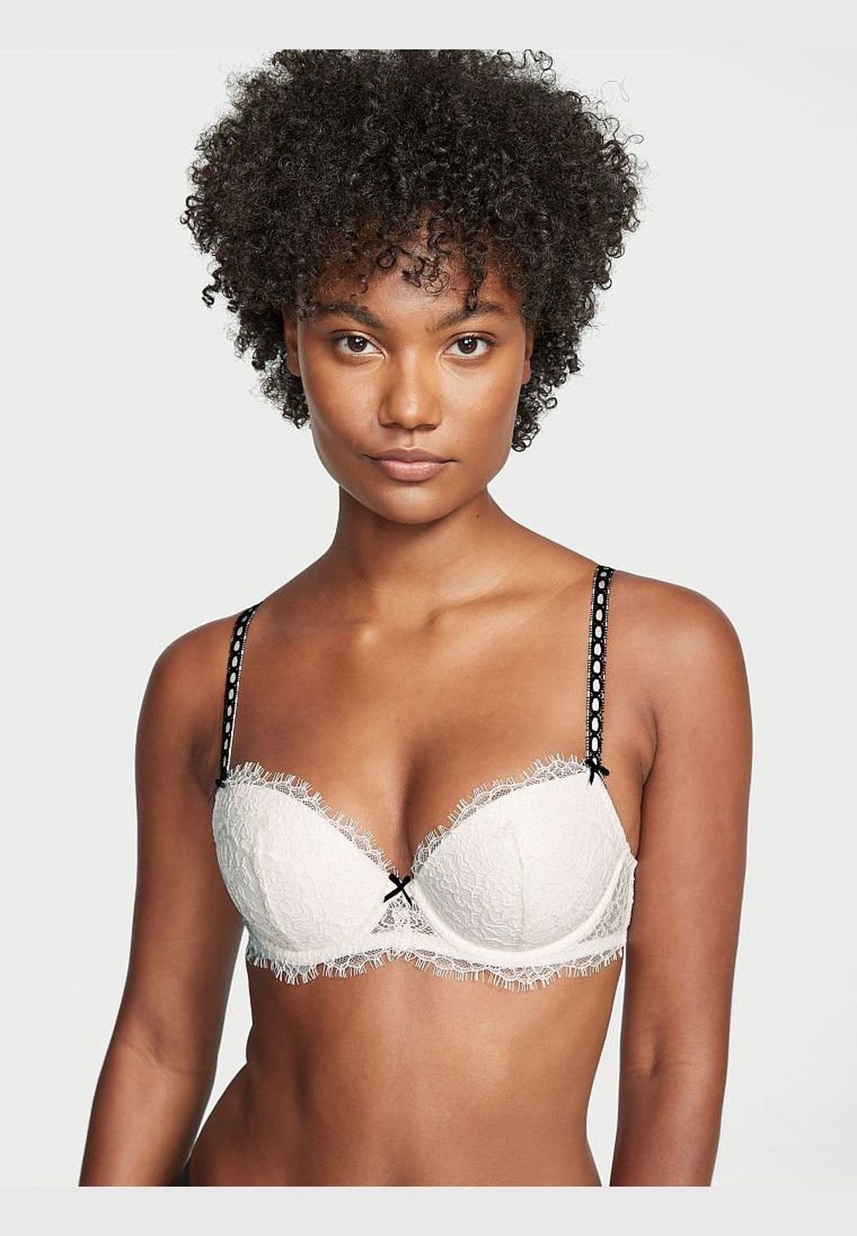 Buy Neutrals Lightly Lined Heritage Ribbon Slot Demi Bra For Women In