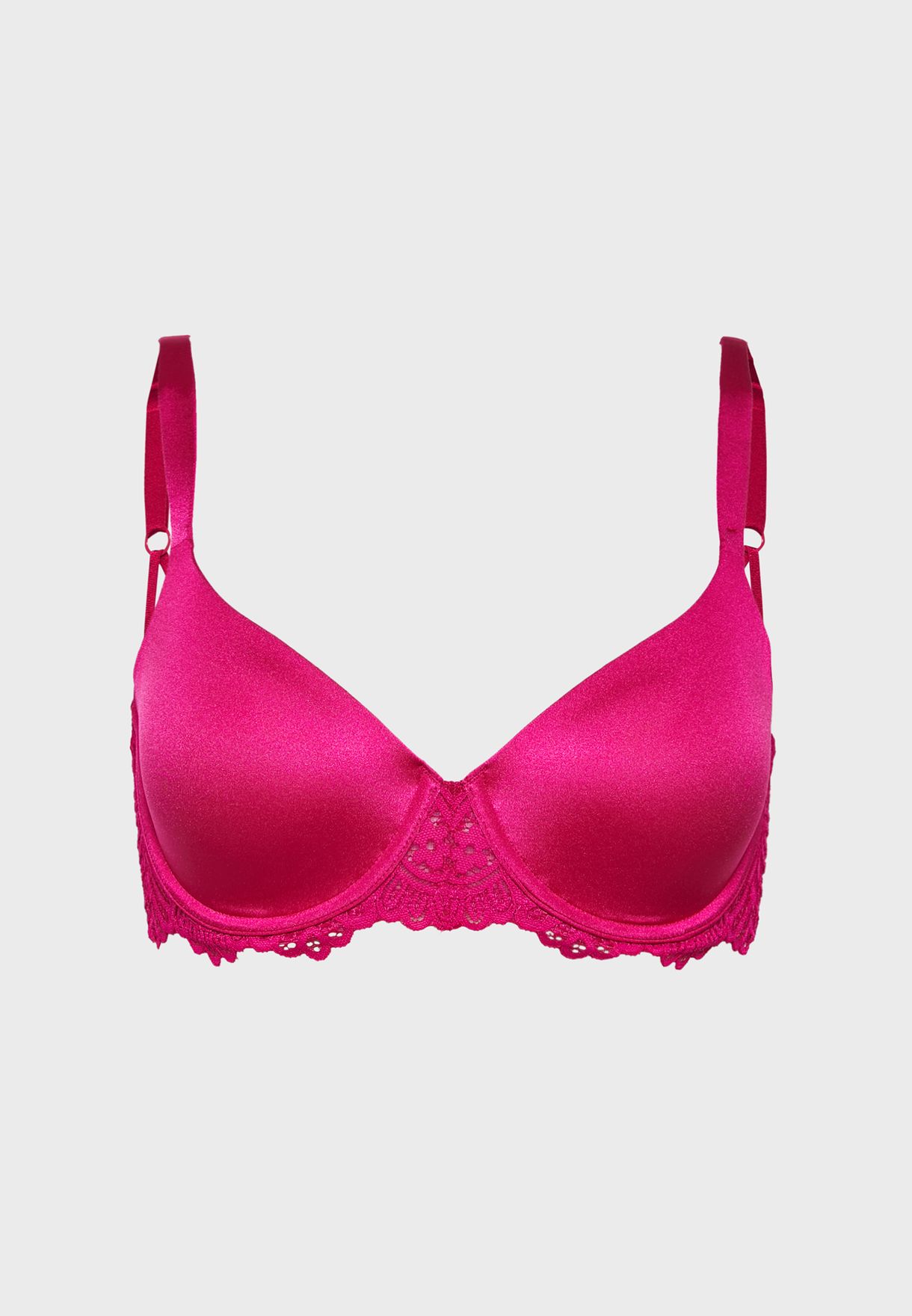 Buy La Senza Pink Lace Detail Plunge Bra For Women In Mena Worldwide