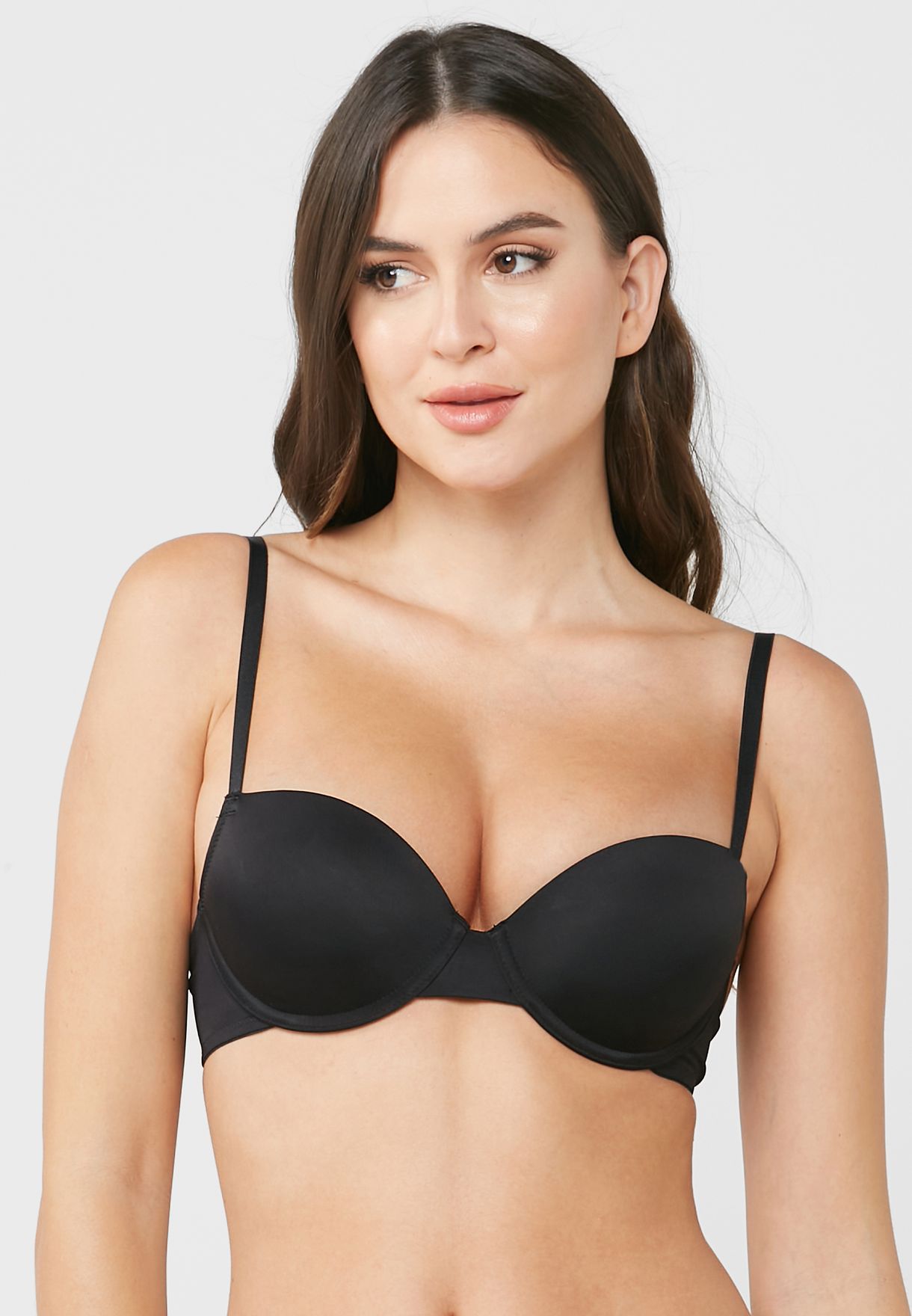 Buy La Senza Black Strappy Plunge Neck Bra For Women In Dubai Abu Dhabi